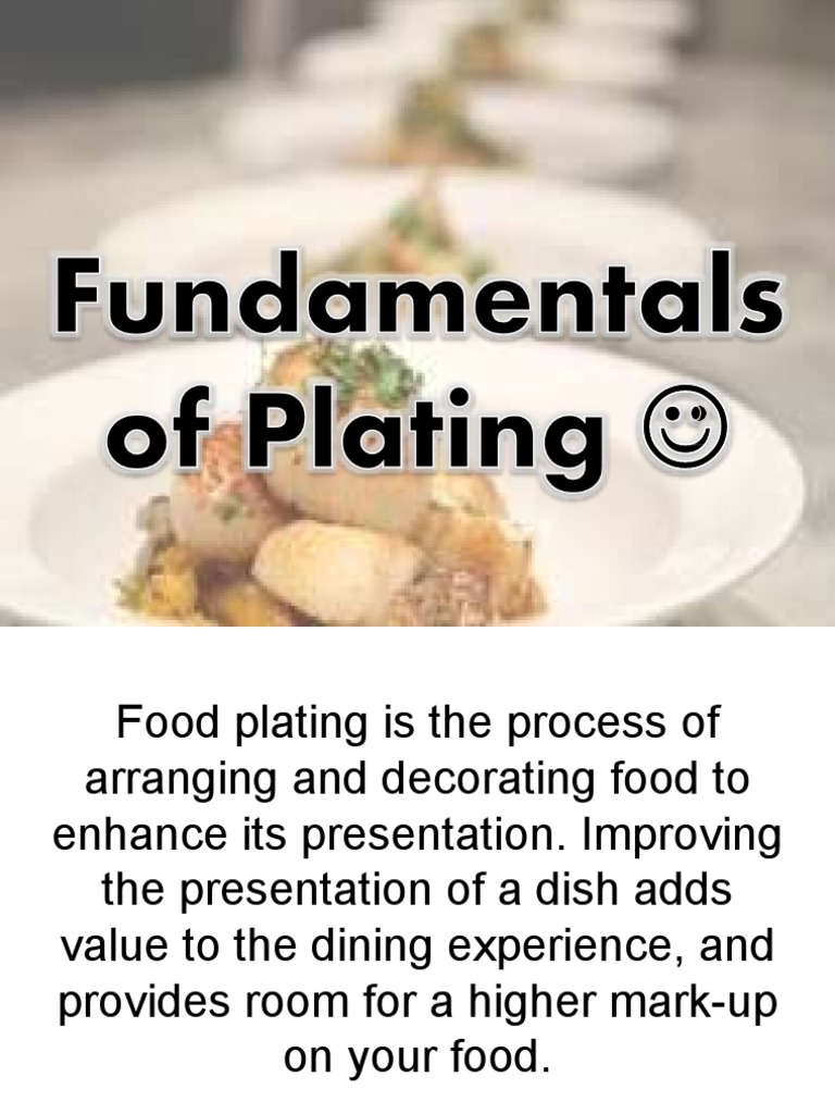 Fundamentals of Plating | PDF | Foods | Vegetables