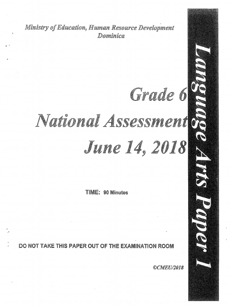 2018 Grade 6 Na Past Papers | PDF