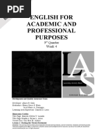 EAPP - Quarter 2 Module 6 | PDF | Fallacy | Argument