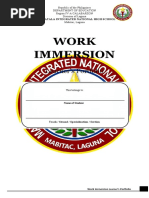 Requirements For Work Immersion | PDF | Career & Growth