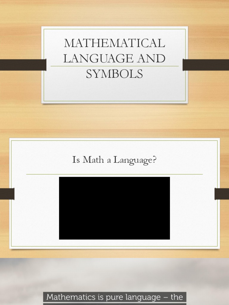 Mathematical Language and Symbols Edited | PDF | Variable (Mathematics ...