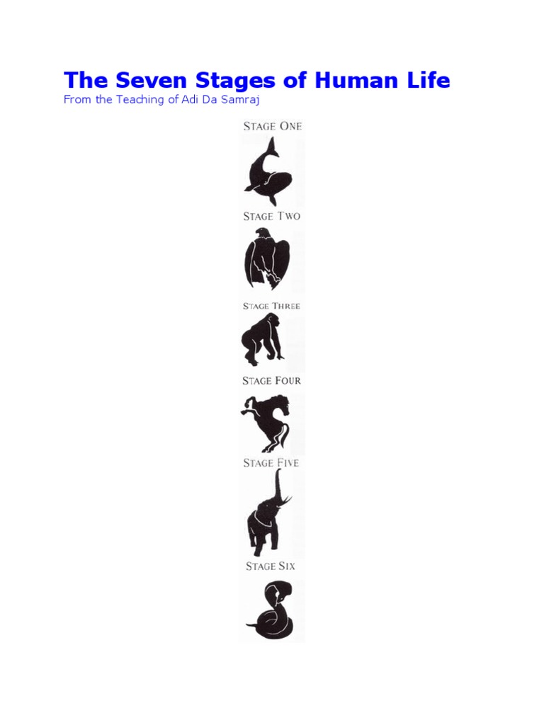 Seven Stages of Human Life Explained | PDF | Spirituality ...