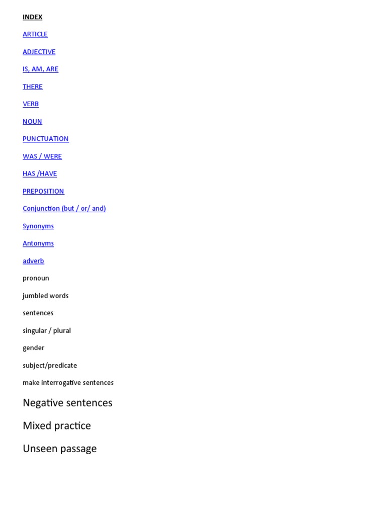Grammar and parts of speech guide | PDF | Semantic Units | Syntax