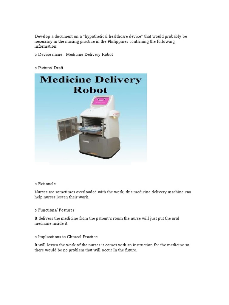 Medicine Delivery Robot | PDF