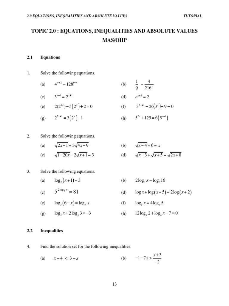 Math Chapter 2 | PDF | Equations | Quadratic Equation