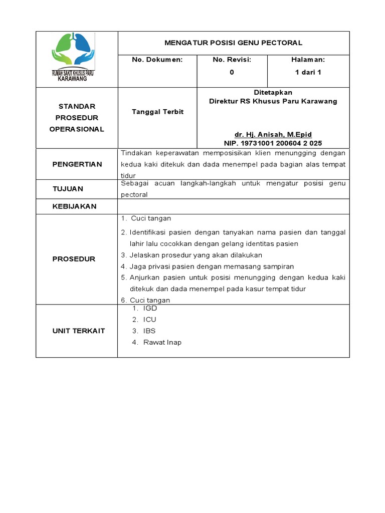 Mengatur Posisi Genu Pectoral | PDF | Sains & Matematika