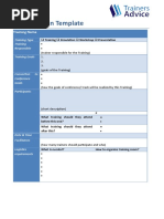 Training Report Template | PDF