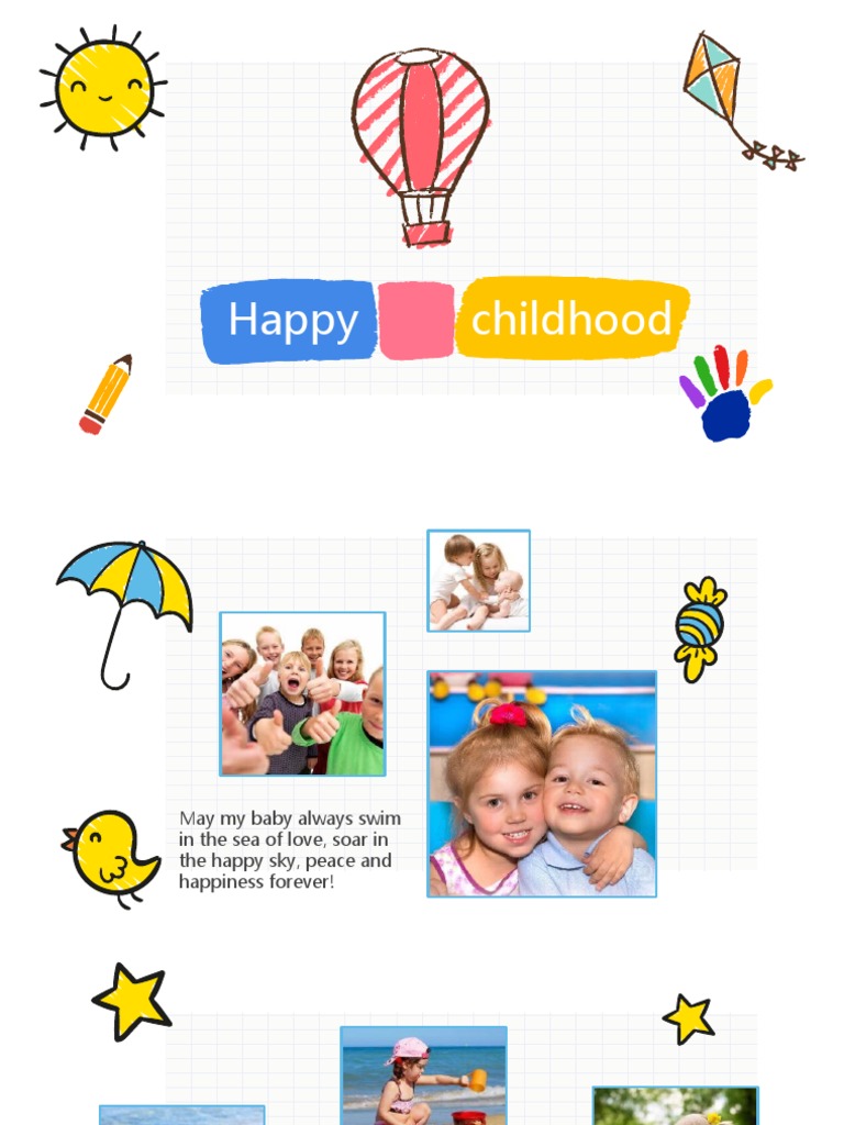 Children Growth Album PPT Templates | PDF