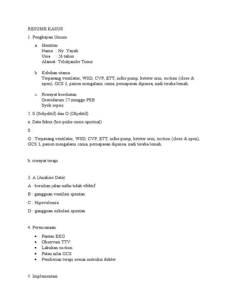 Resume Askep Icu | PDF