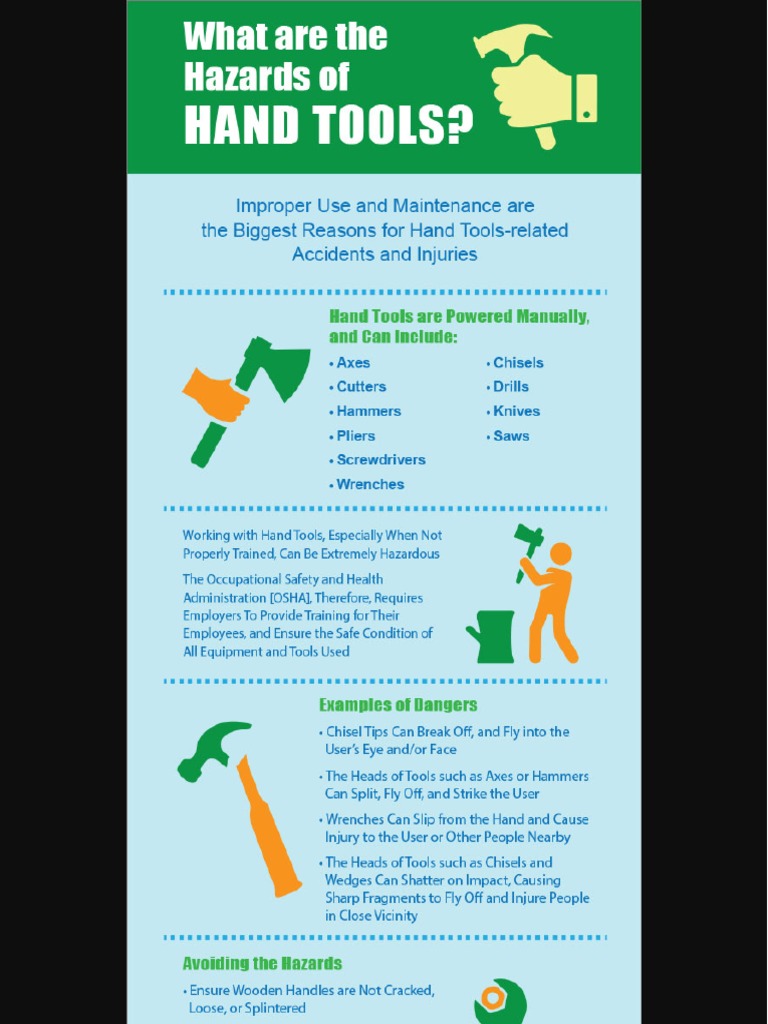 What Are The Hazards of Hand Tools | PDF