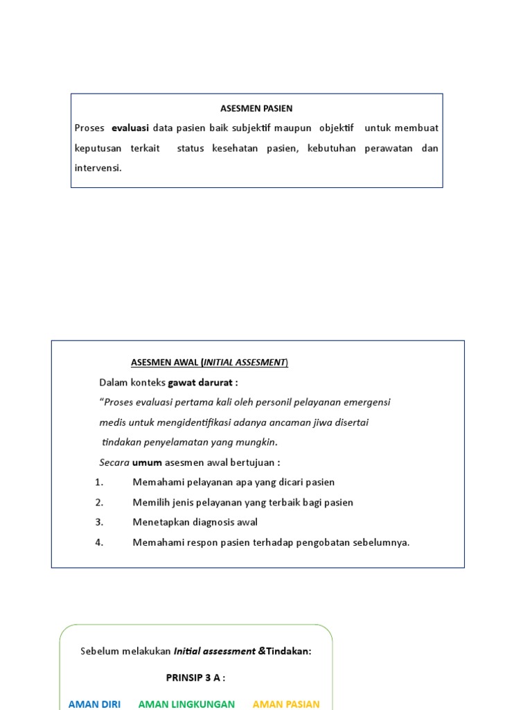 Initial Assesment Kuliah FK 021 | PDF