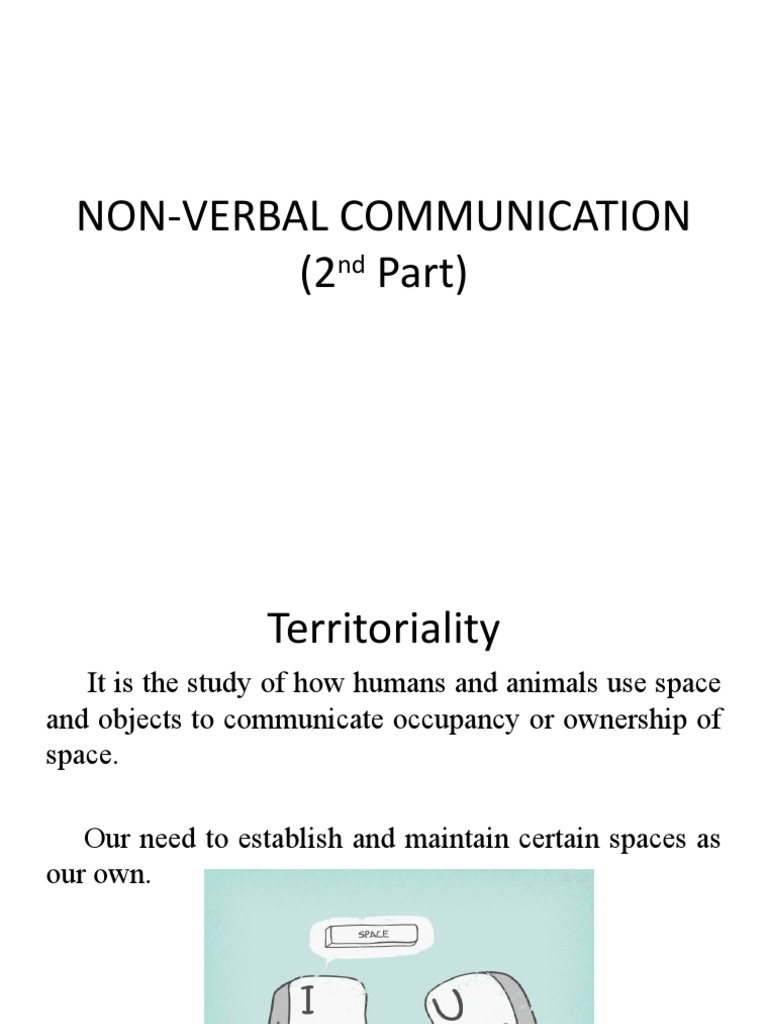 Non-Verbal Communication (2 Part) | PDF | Nonverbal Communication ...
