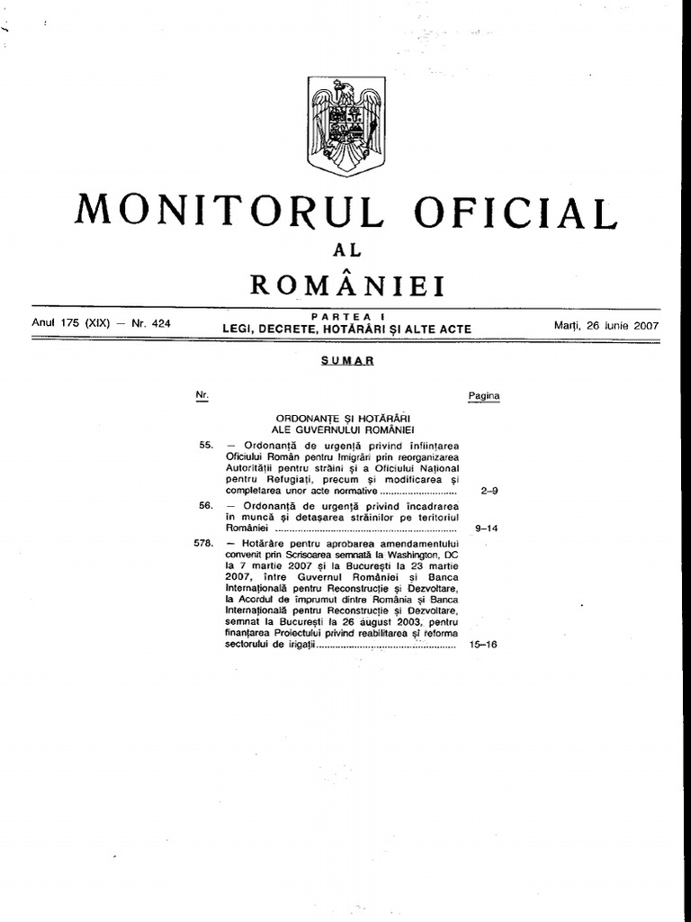 Monitorul Oficial | PDF