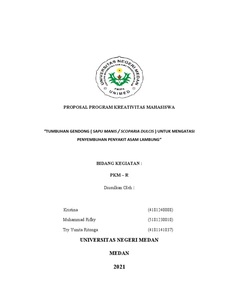 Proposal Pkm2 | PDF | Sains & Matematika