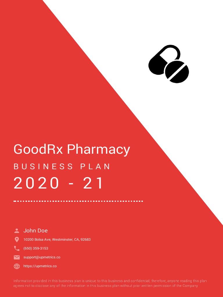 Pharmacy Business Plan Example | PDF | Expense | Gross Margin
