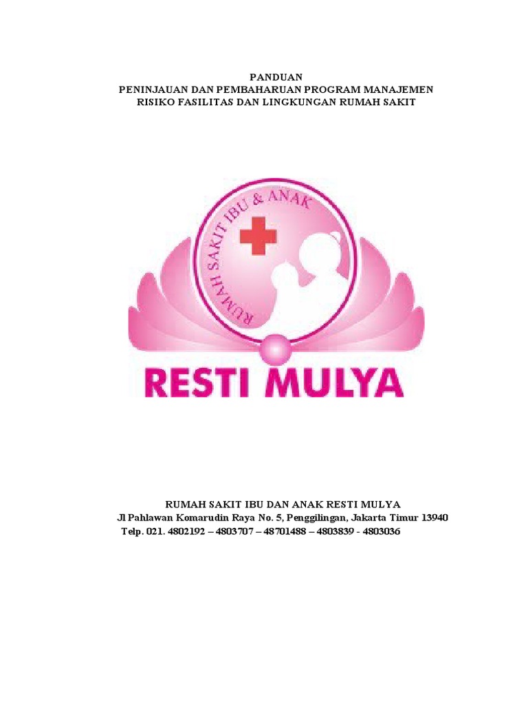 Panduan Manajemen Risiko RSIA Resti Mulya | PDF