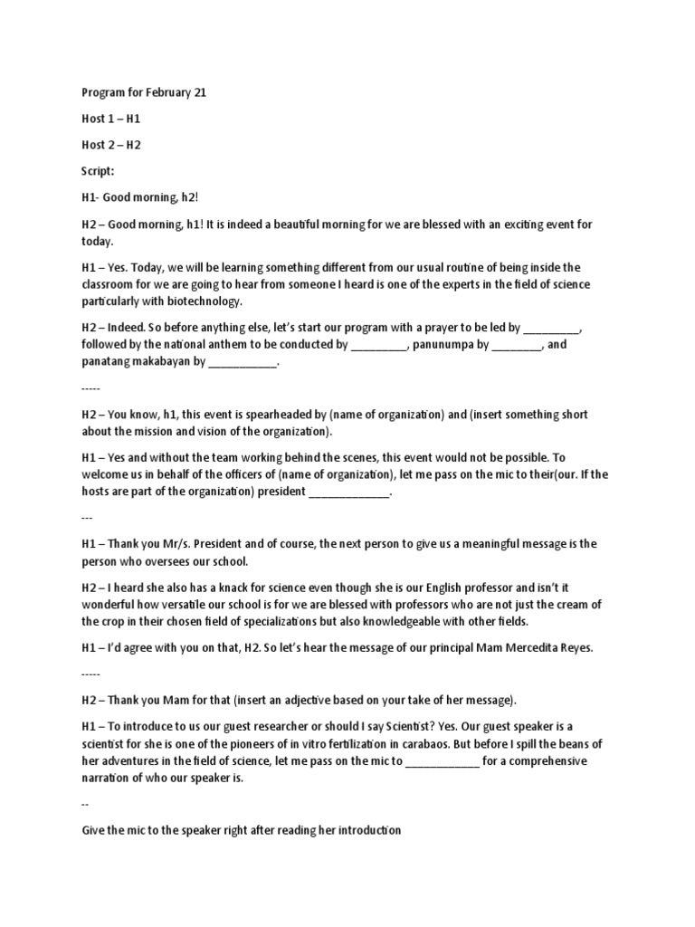 Script For Hosting | PDF