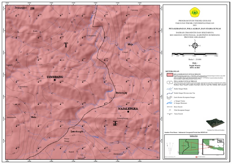 Peta A3 Kerapatan Sungai | PDF