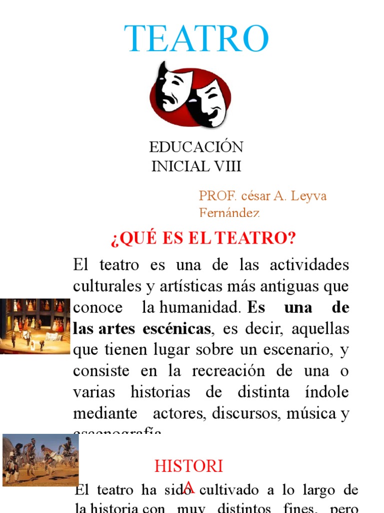 Introducción al Teatro para Niños | PDF | Teatro