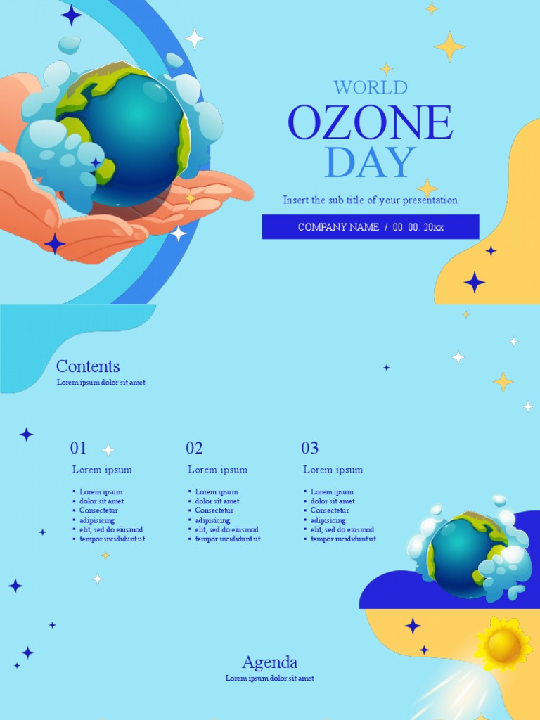 Ozone Day - PPTMON (PPT Template) | PDF | Text