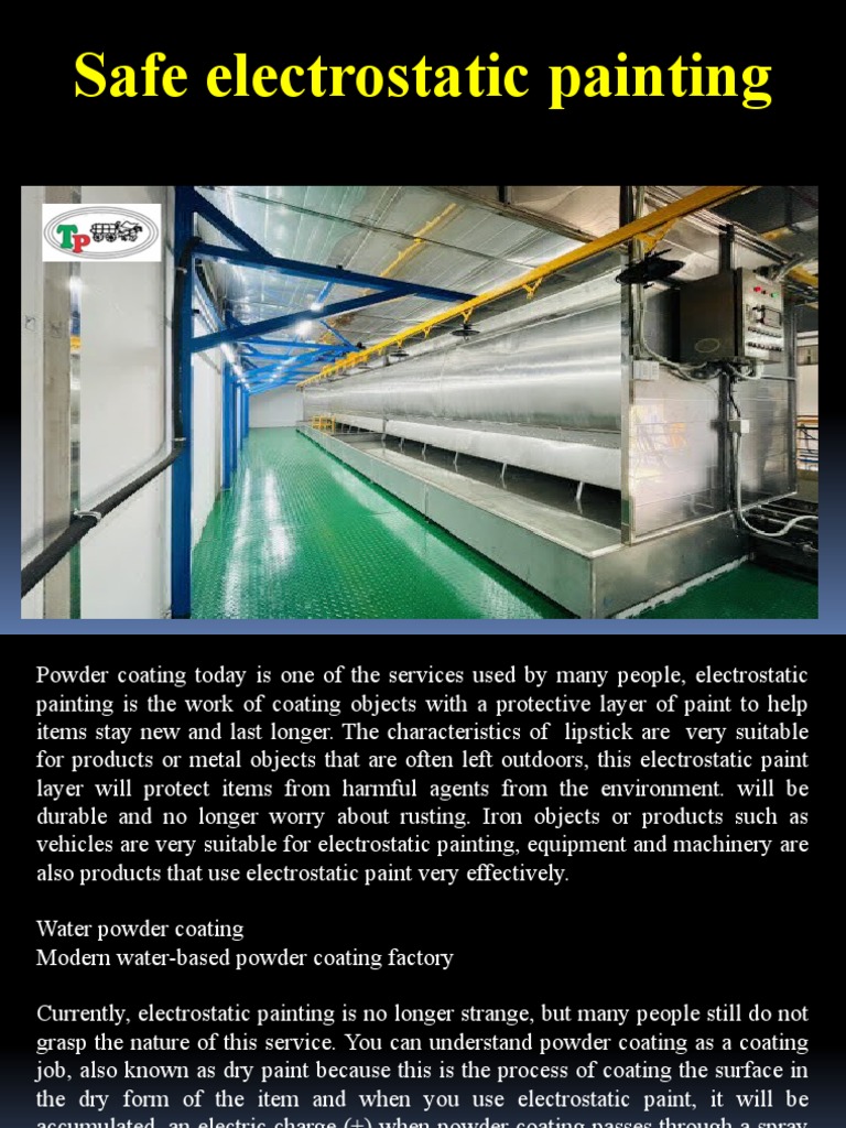 Safe Electrostatic Painting | PDF | Paint | Electrostatics