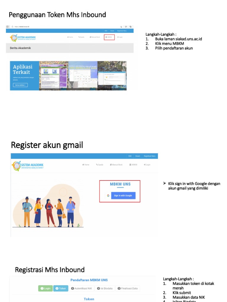 Registrasi Mahasiswa Inbound | PDF