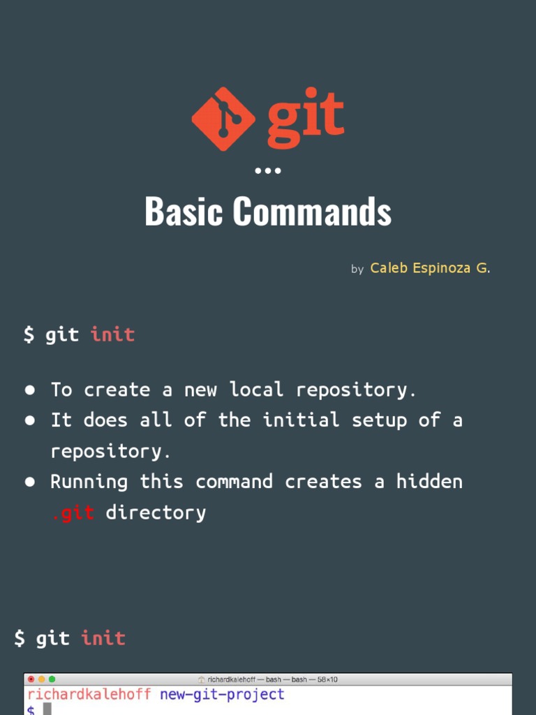 Git Basic Commands Descargar Gratis Pdf Computer Engineering Data Management