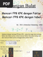 Cara Menghitung KPK Dan FPB Menggunakan Pohon Faktor | PDF