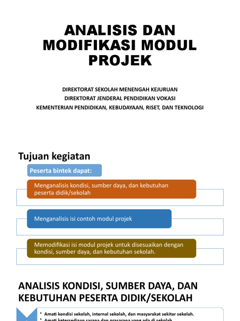 10 Analisis Dan Modifikasi Modul Projek | PDF