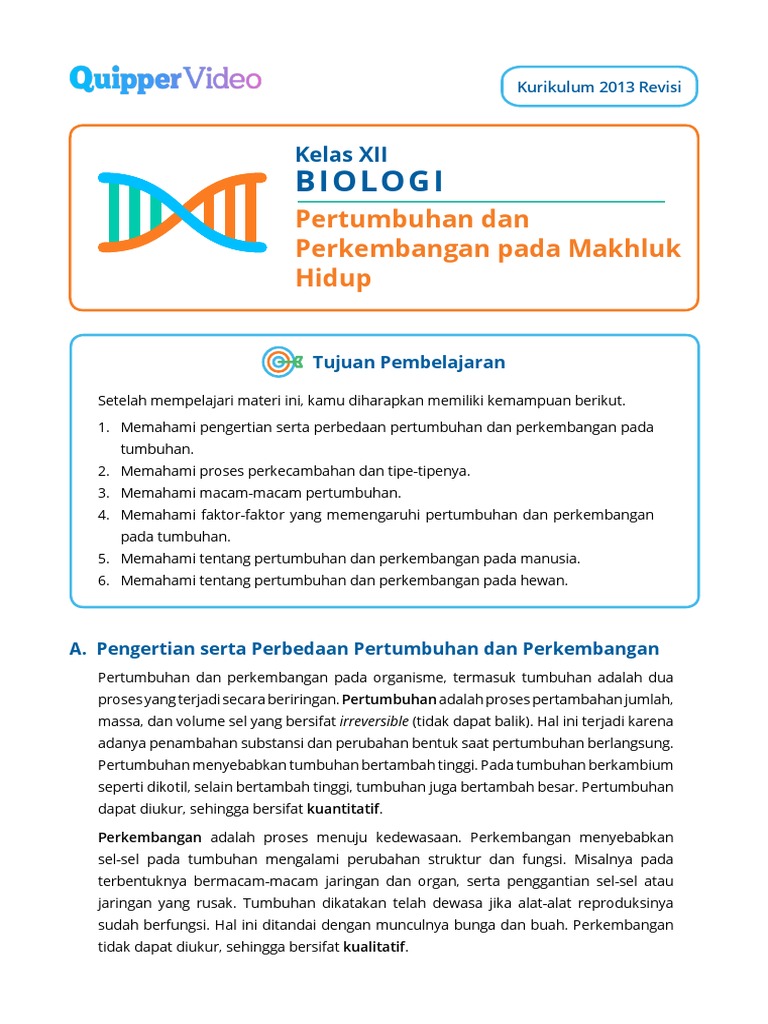 Bio G12 Quipper | PDF | Pengembangan Diri | Kesehatan Holistik