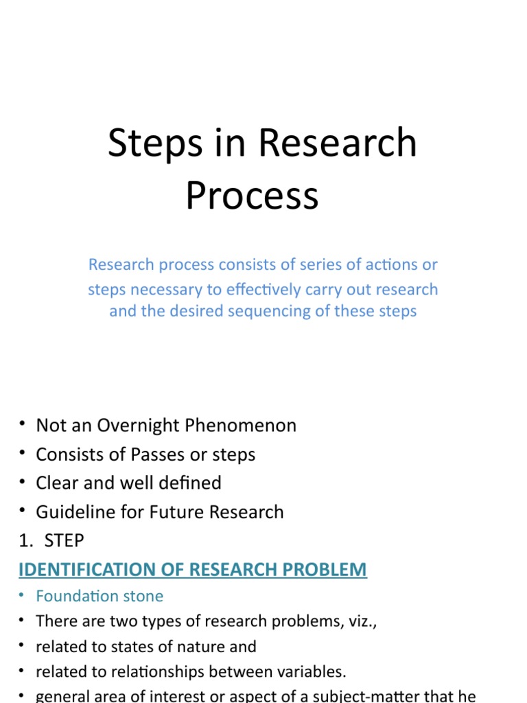 12 Steps in the Research Process | PDF | Survey Methodology | Statistics