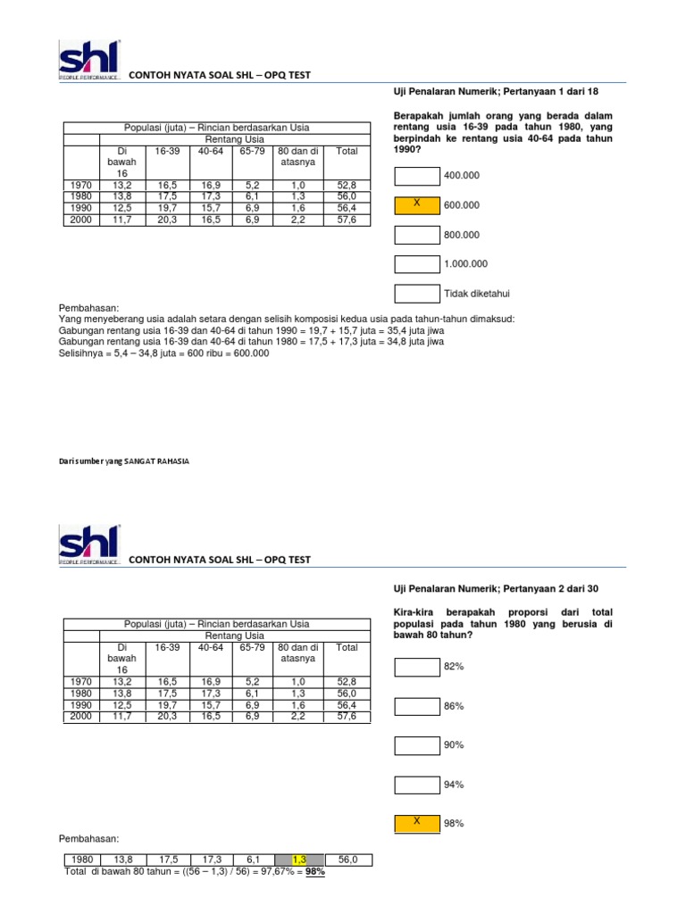 2 - Uji Penalaran Numerik | PDF