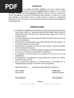 Tagalog Agreement Template | PDF