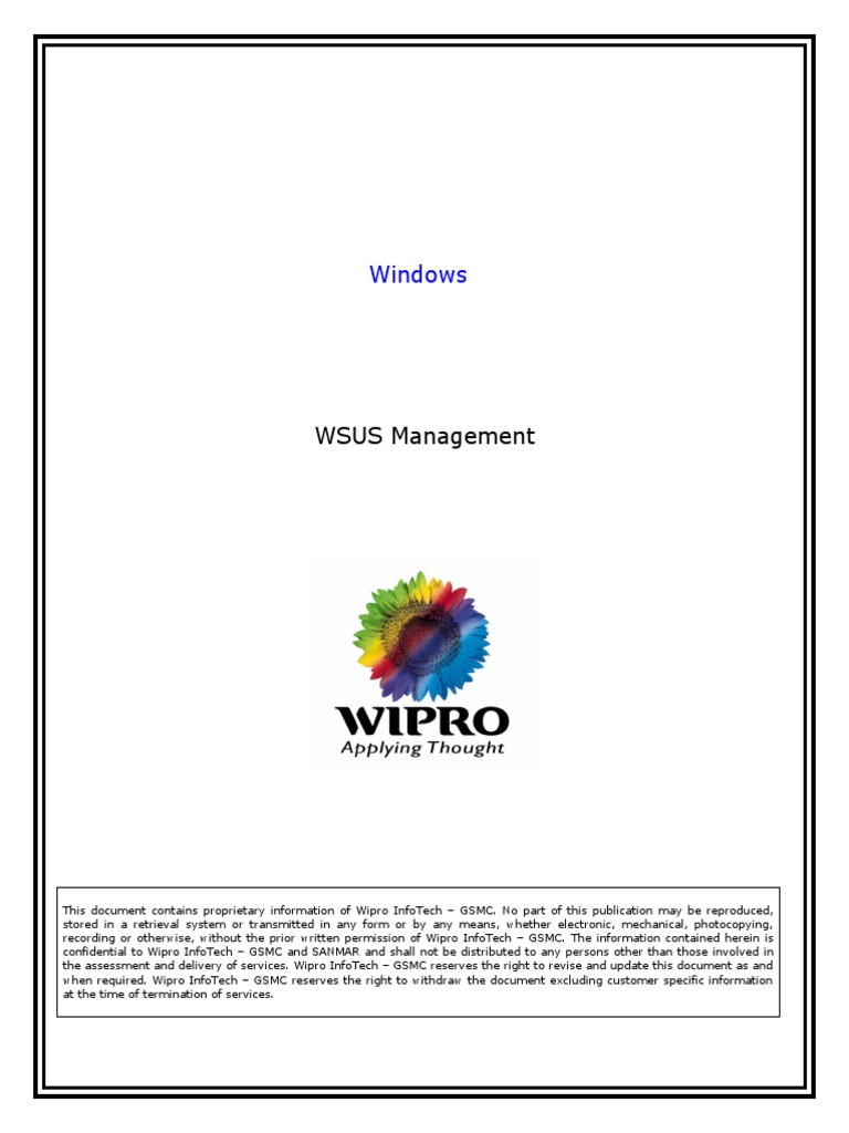 WSUS Setup Guide for Admins | PDF | Microsoft Windows | Server (Computing)