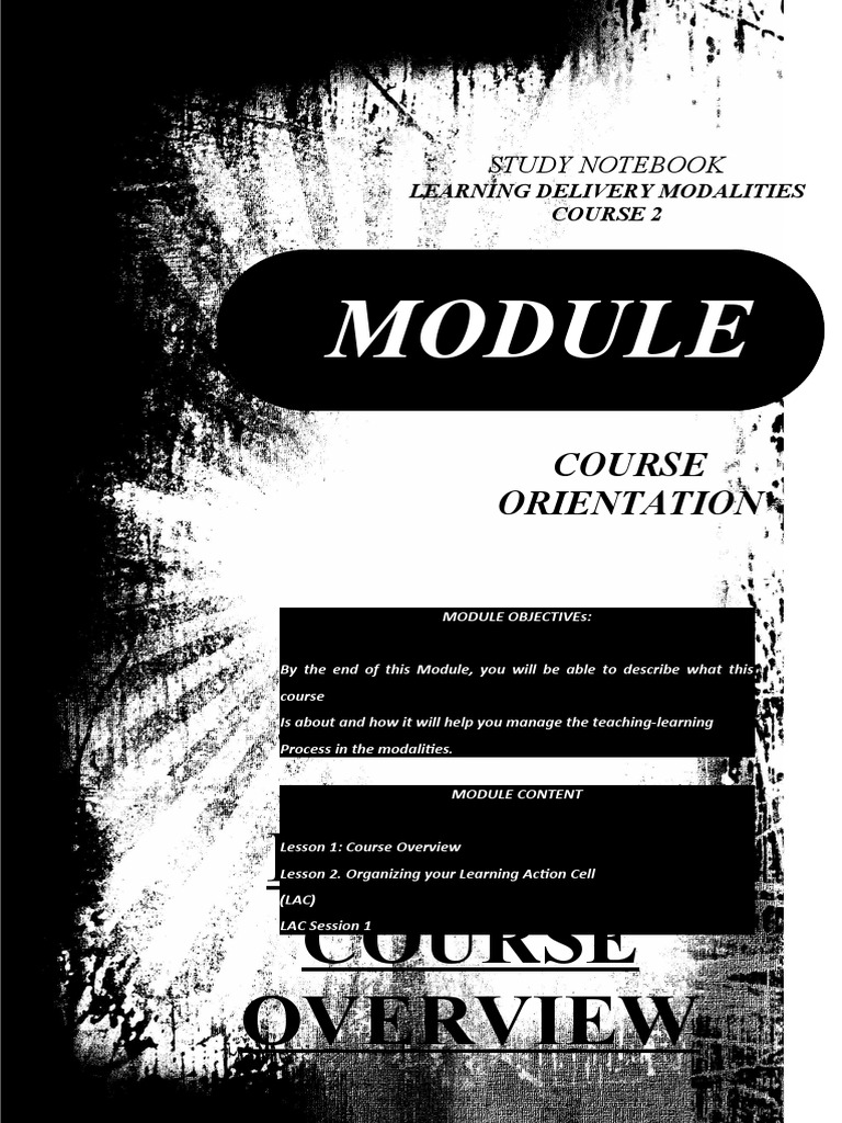 Module 1 LDM | PDF | Competence (Human Resources) | Curriculum
