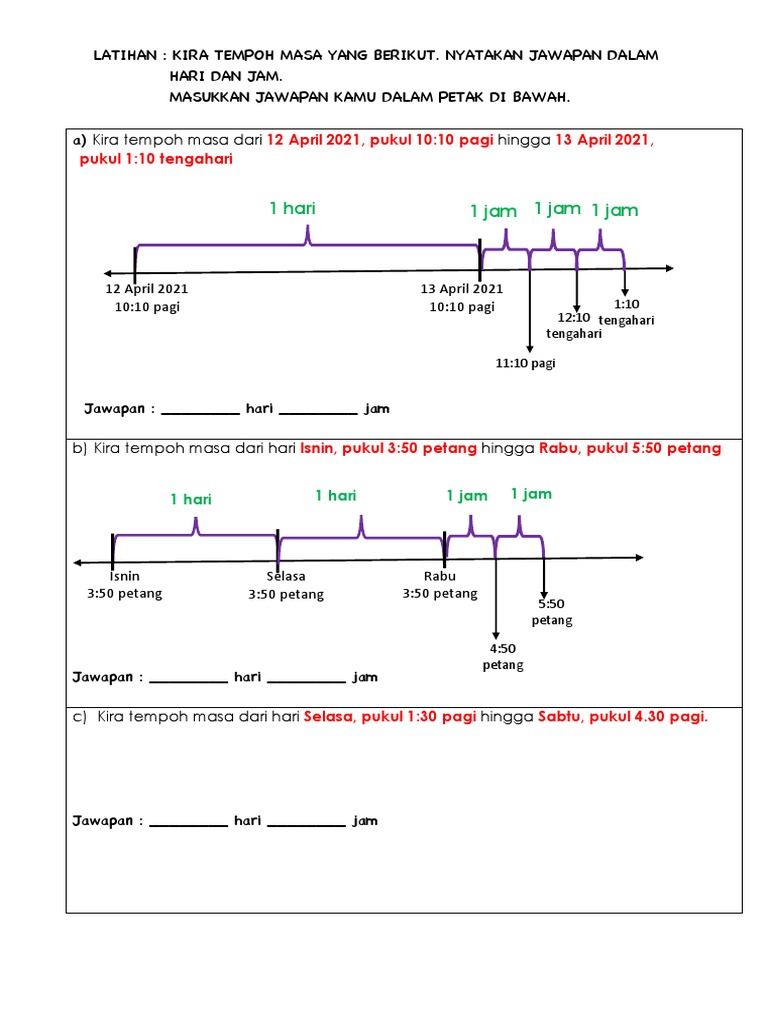 Tempoh Masa (Hari & Jam) Tahun 5 | PDF