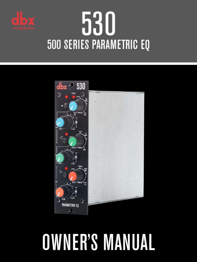 530 Manual Rev A | PDF | Equalization (Audio) | Electronics