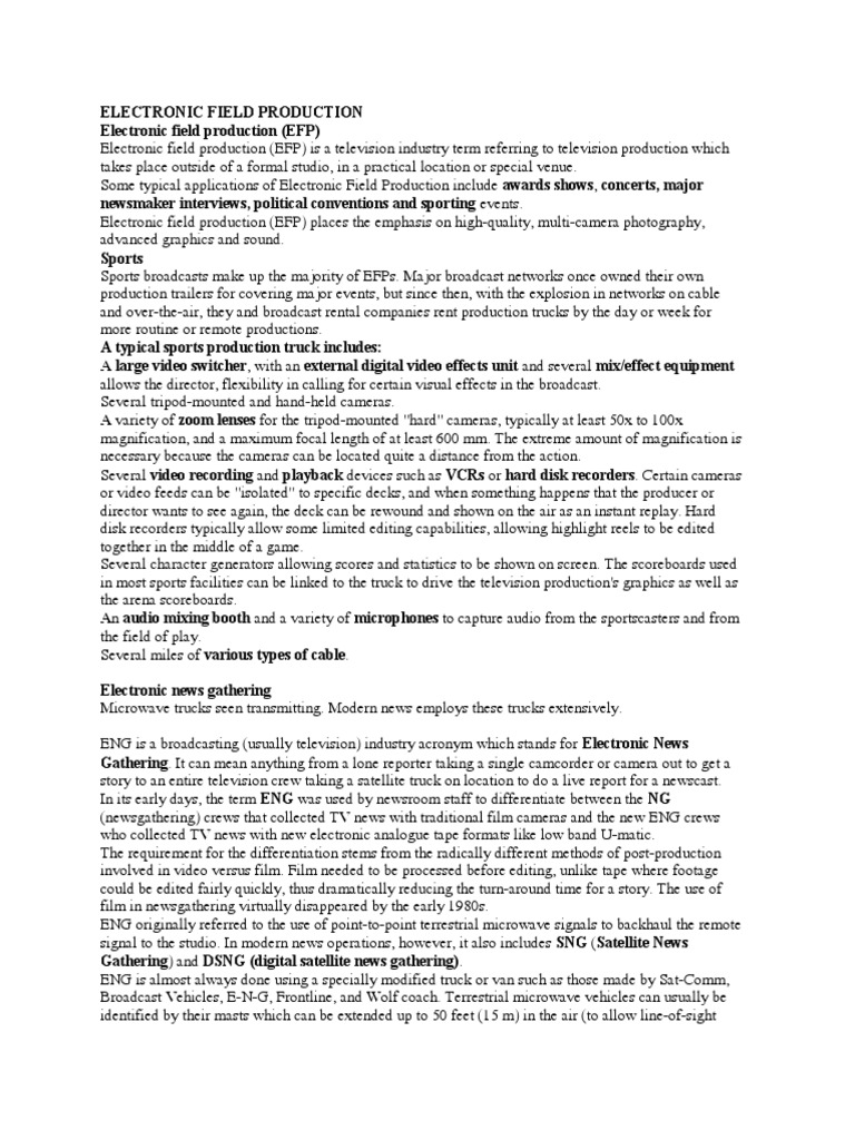 Eng Production Lec 2 | PDF | Film And Video Technology | Display Technology
