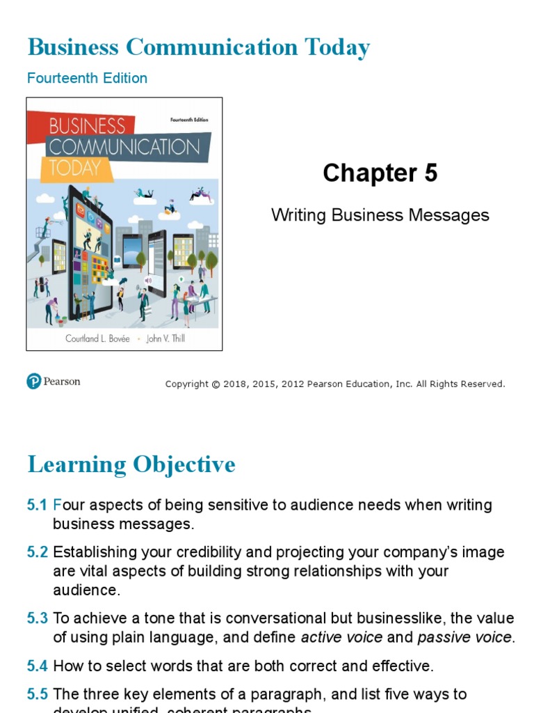 BUS 251 - CHP 5 - Writing Business Messages | PDF | Copyright