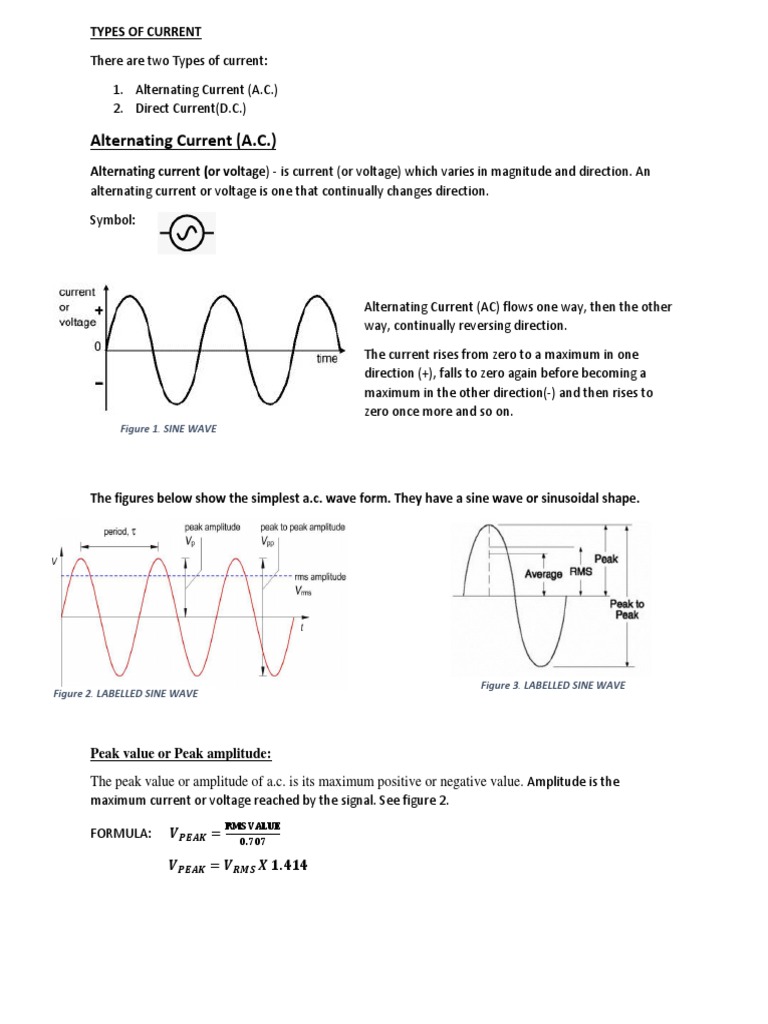 AC vs DC: Types and Characteristics | PDF | Direct Current ...