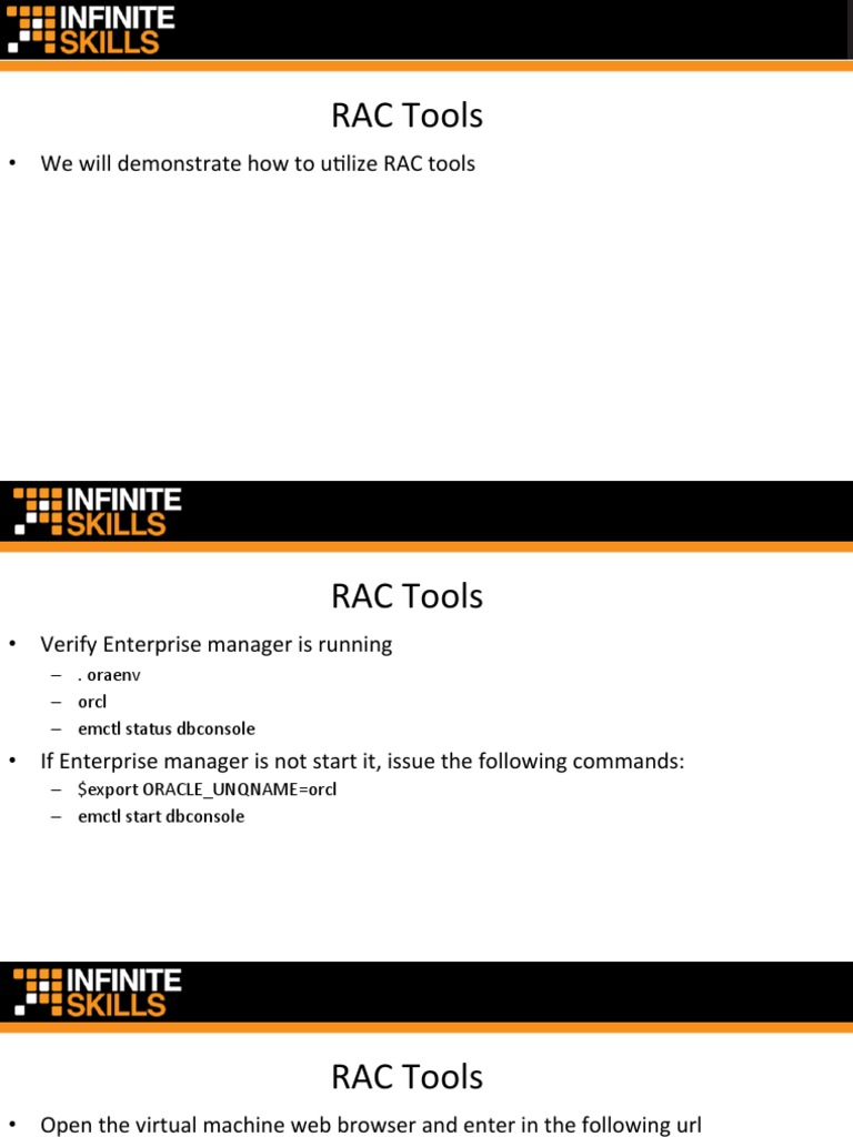 RAC Lab Tools | PDF | World Wide Web | Internet & Web