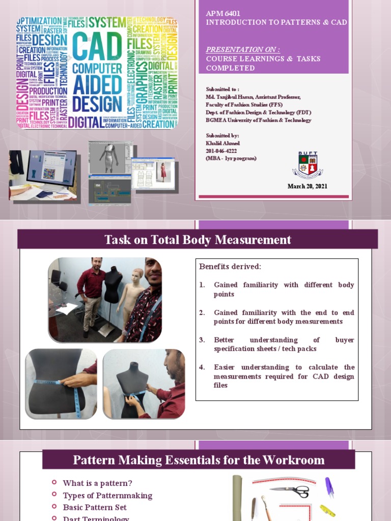 Introduction To Patterns & Cad | Download Free PDF | Length | Clothing