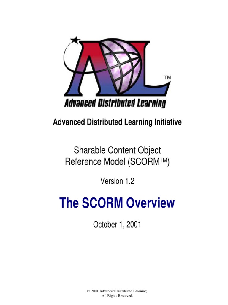 The SCORM Overview: Sharable Content Object Reference Model (SCORM) | Download Free PDF ...