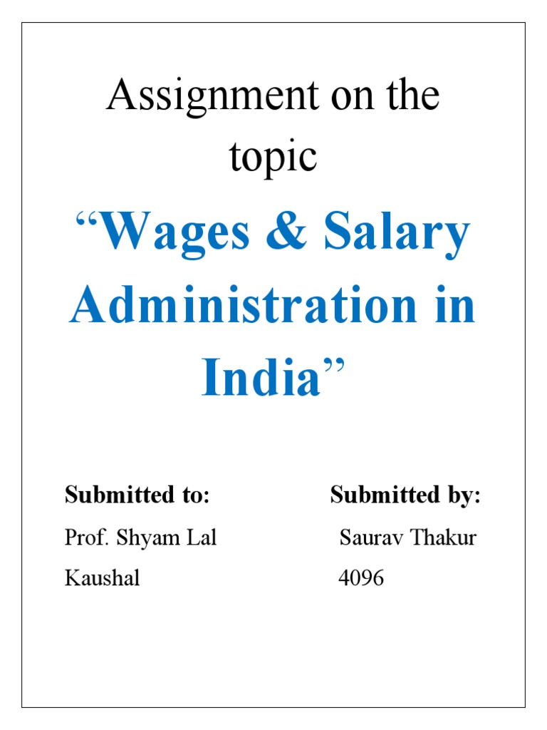 Wage and Salary Adm | Download Free PDF | Salary | Employment