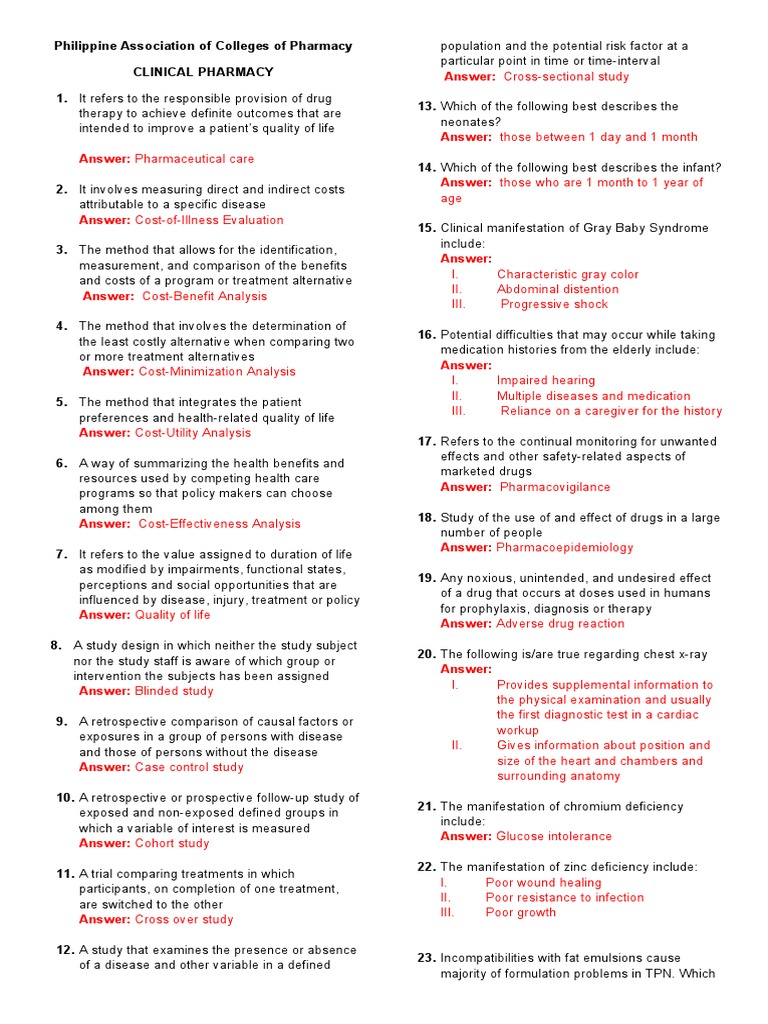 Clinical Pharmacy PINK PACOP | PDF | Hypertension | Cardiovascular Diseases