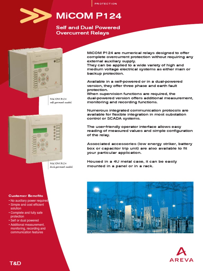 1024053659902-P124 en 0819 | PDF | Relay | Electrical Substation