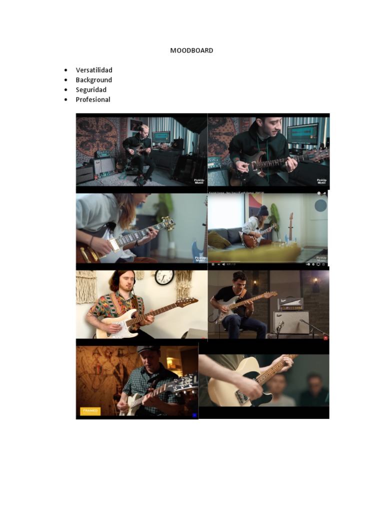 MOODBOARD | PDF | Industria de la música