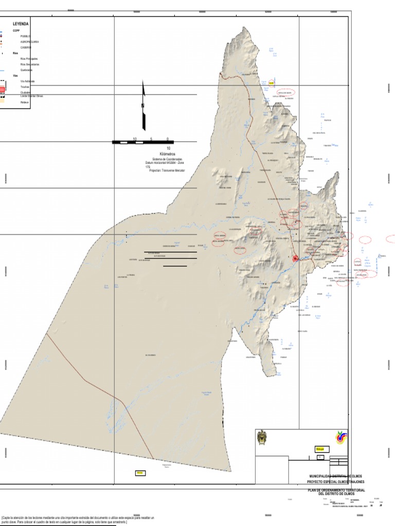 Mapa del Distrito de Olmos, Lambayeque | PDF | Geofísica | Geografía