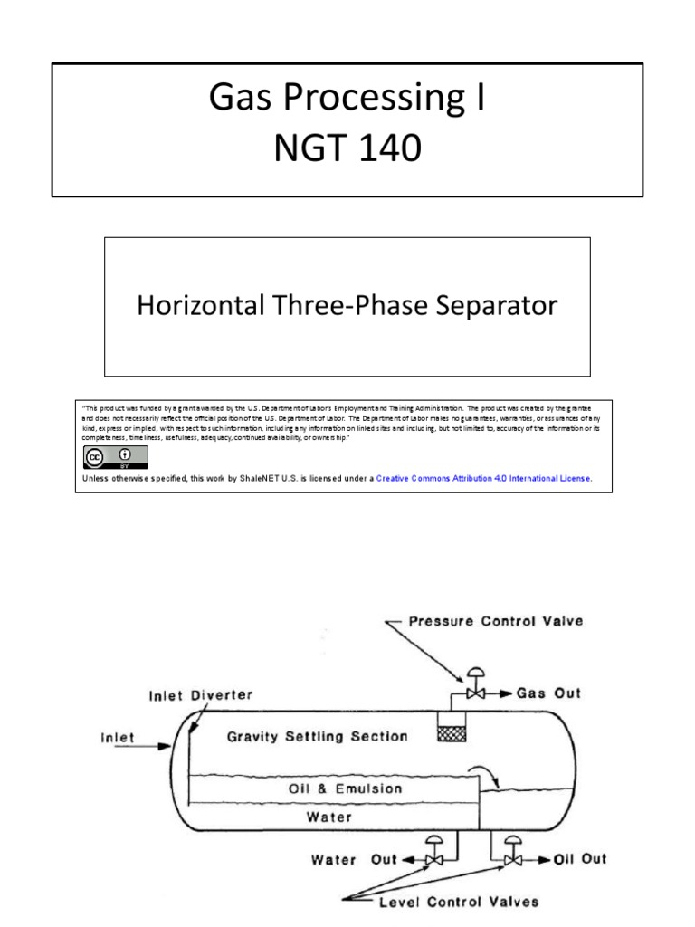 Horizontal Three-Phase Separator Overview | PDF