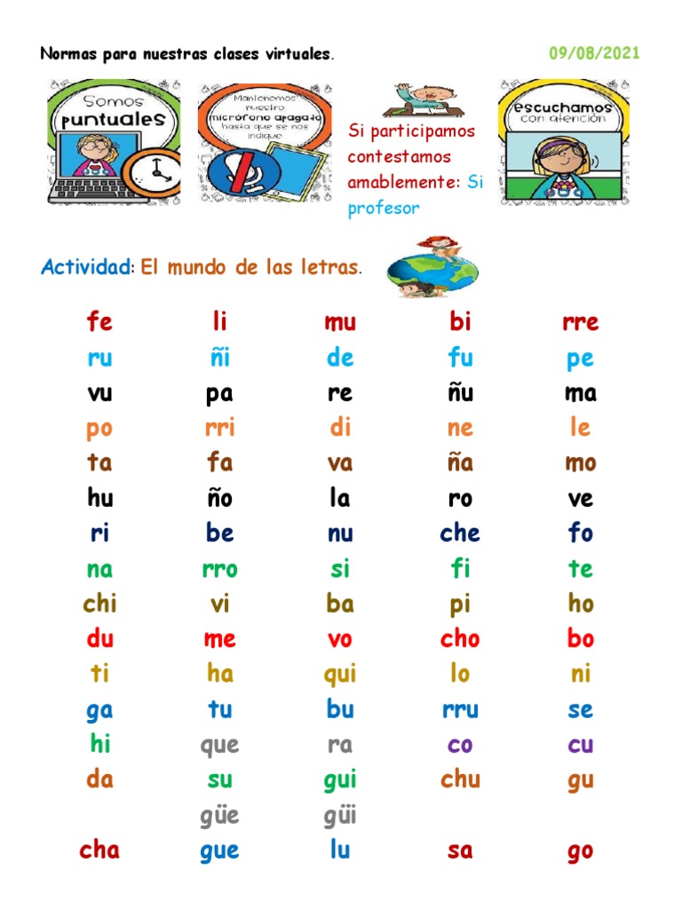 Actividades con palabras "gue" y "gui" | PDF | Relaciones personales ...